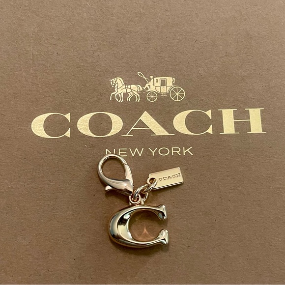 Coach | Accessories | Authentic Coach Gold C Bag Purse Charm | Poshmark